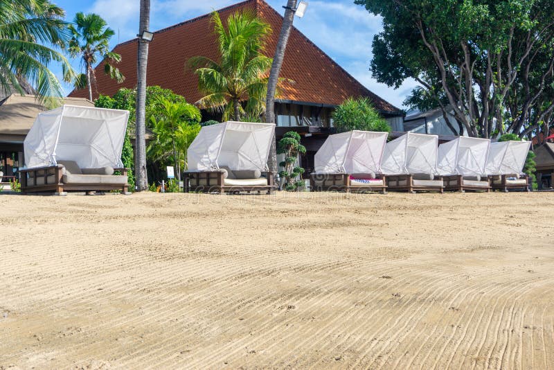 Relaxing Place on the Beach Side Stock Image - Image of shore, side ...