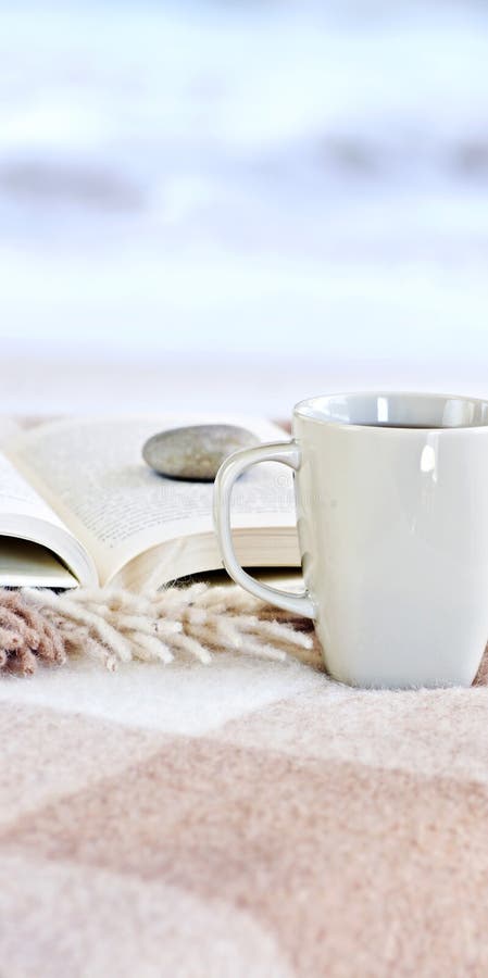 Relaxing reading with tea stock photo. Image of blanket - 7965476