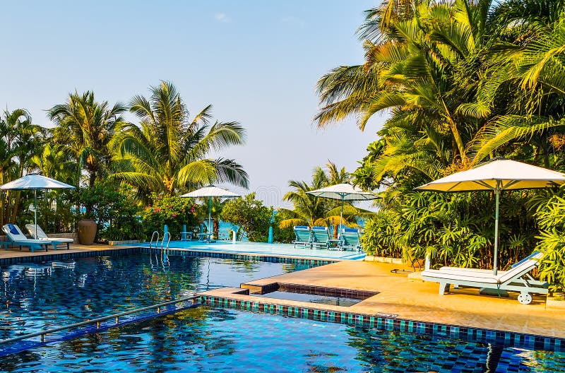 Relaxing Spa Relax Swimming Pool Stock Image - Image of blue, interior ...