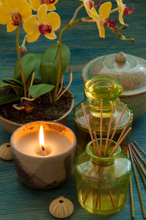 Relaxing spa scene stock photo. Image of fragrance, life - 26630790