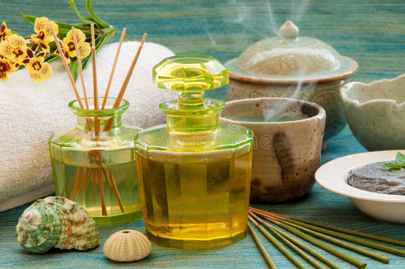 Relaxing spa scene stock photo. Image of fragrance, life - 26630790