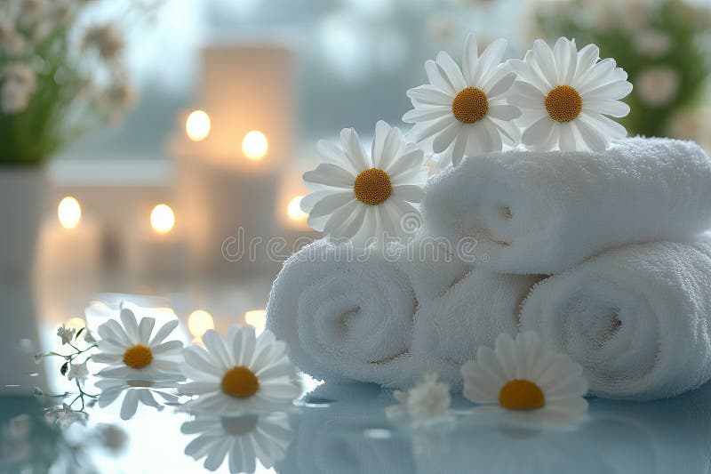 Relaxing Spa Themed Background Featuring Serene Elements Calming Colors ...