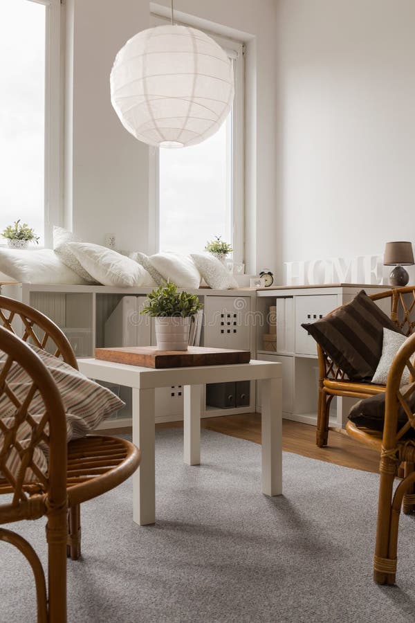 Relaxing Space in New Interior Stock Image - Image of light, relaxing ...