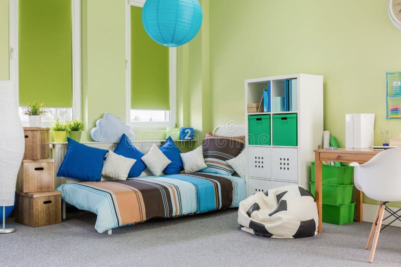 Enormous bedroom stock photo. Image of modern, floor - 46981892