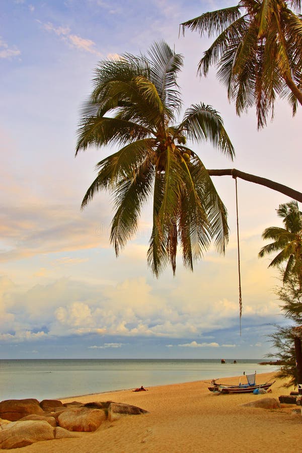 Sunset Beach stock photo. Image of clouds, people, beach - 8873678