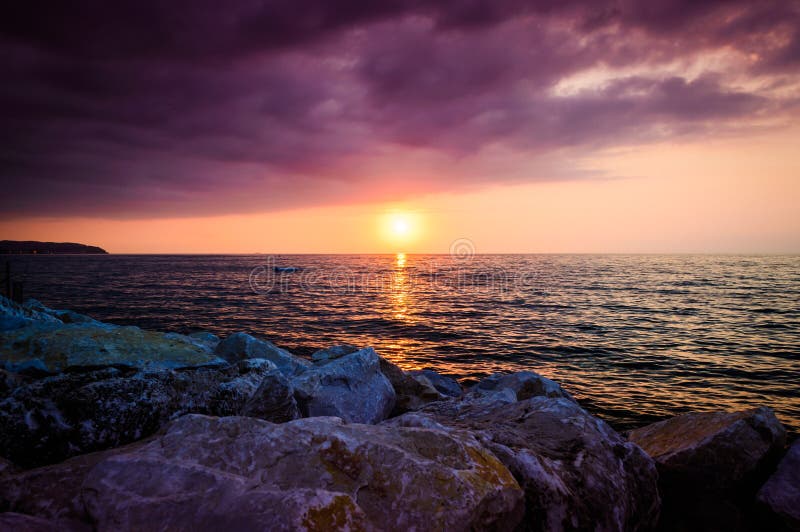 Relaxing Sunset stock photo. Image of orange, outdoor - 57085118