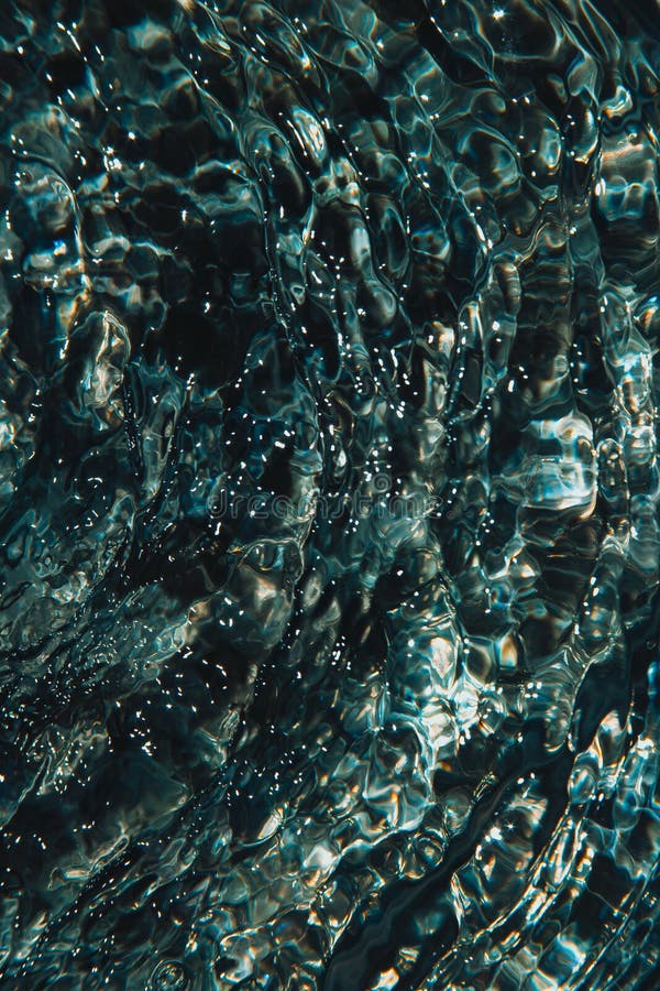 Relaxing Time Stopped Water Background in Blue Tones Stock Photo ...