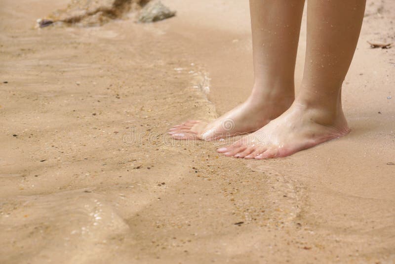 Relaxing time stock photo. Image of ocean, feet, beautiful - 80103654