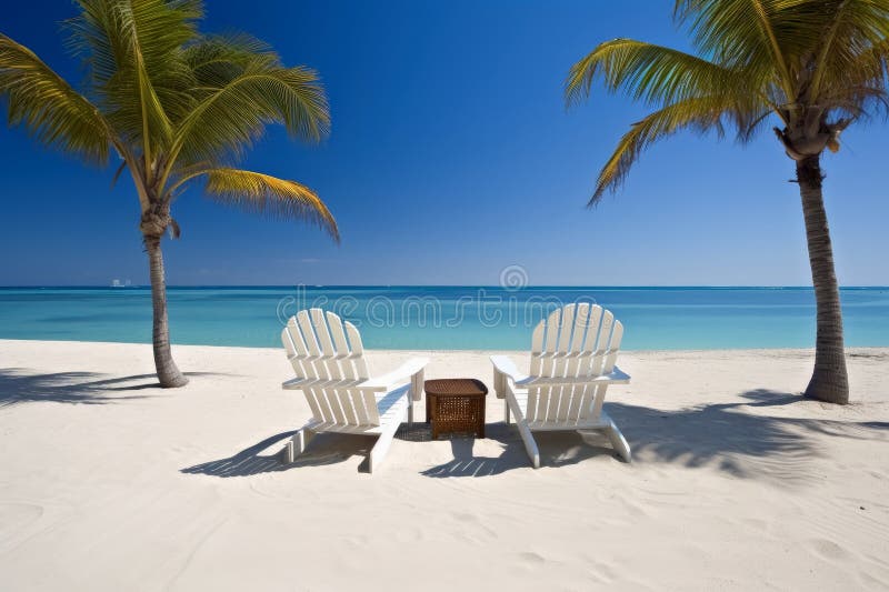 Relaxing at a Tropical Beach Created with Generative AI Technology ...