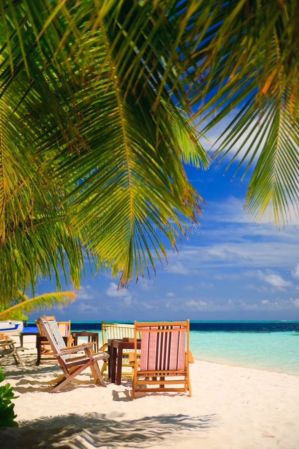 Relaxing on Tropical Paradise Stock Photo - Image of coastline ...