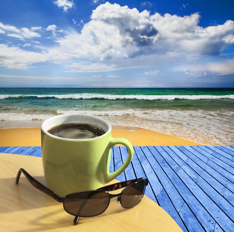 Relaxing View with coffee stock image. Image of sunny - 34844237