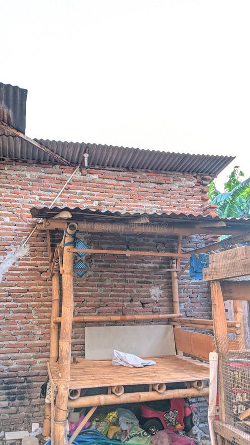 Relaxing Village-style Seating in Indonesia Stock Photo - Image of ...