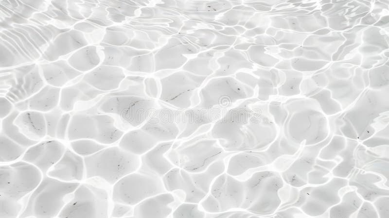 Relaxing Water Ripple Texture with Abstract Shadow on a White Surface ...