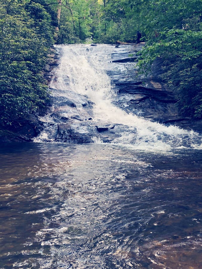 Relaxing waterfall stock photo. Image of waterfall, body - 166523234