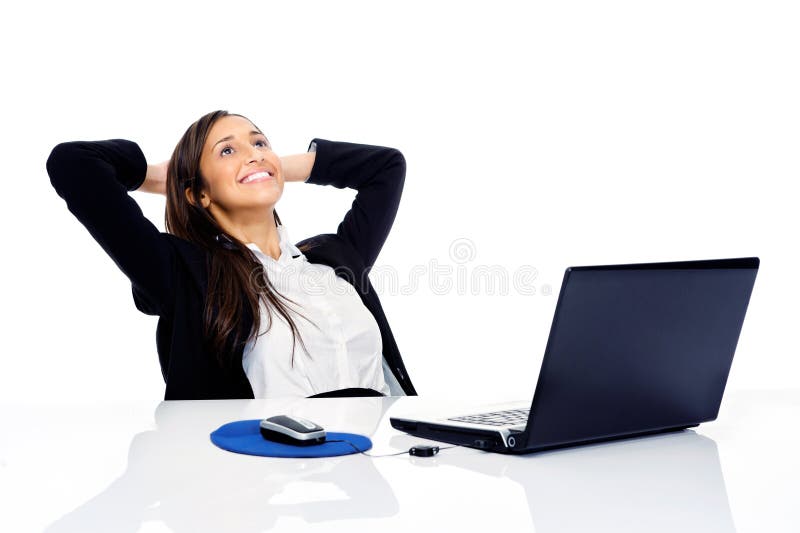 Relaxing at work stock image. Image of confident, formal - 26667019