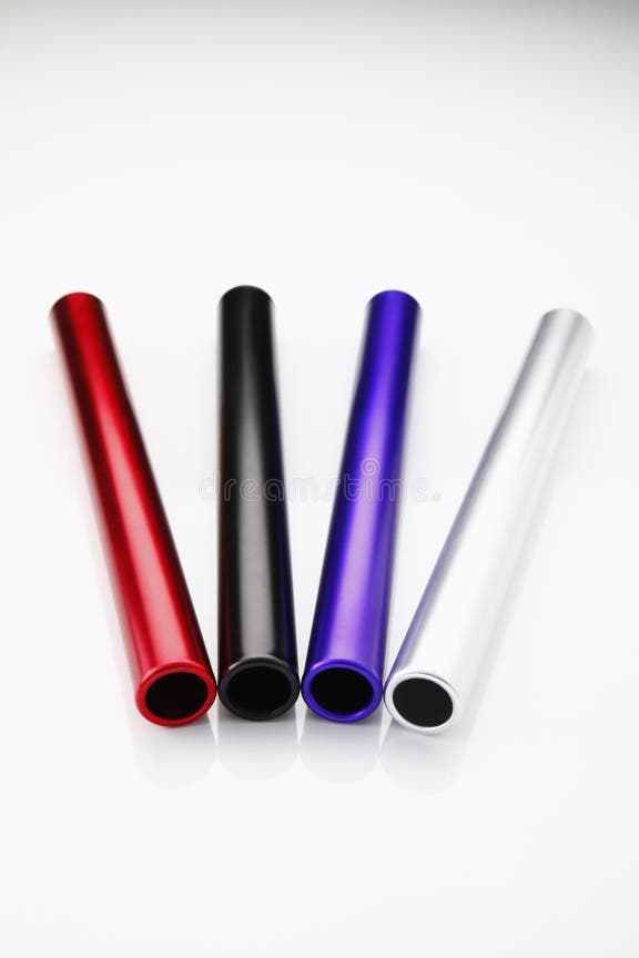 Relay Batons. Decorative Background Design Stock Photo - Image of four ...