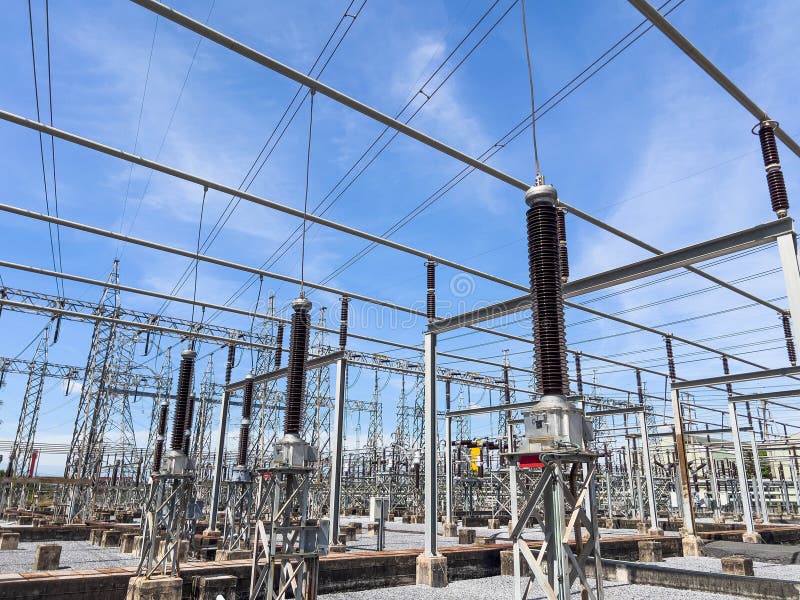 Relay Class Current Transformer in a 230 KV Bus Bar System Stock Photo ...