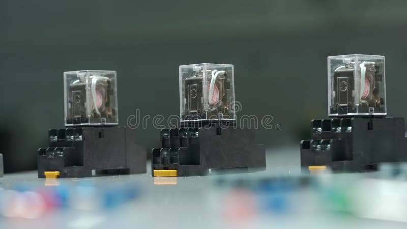 Relay with Electromagnetic Coils of Direct and Alternating Current on ...