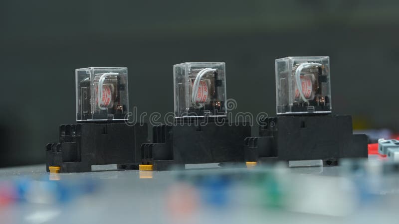 Relay with Electromagnetic Coils of Direct and Alternating Current on ...