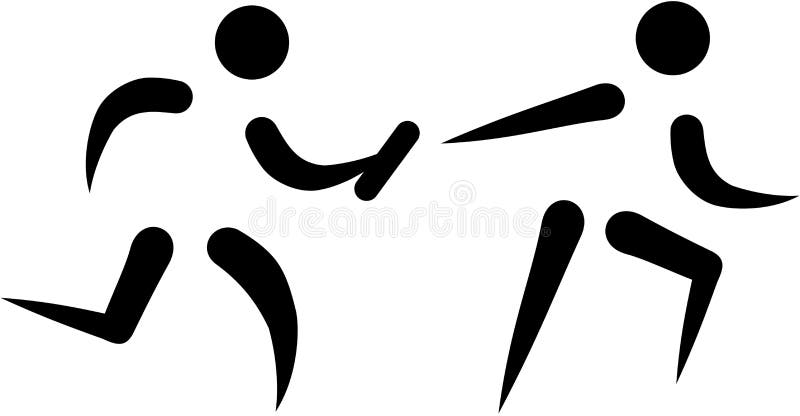 Relay icon stock vector. Illustration of vomit, runner - 106167345