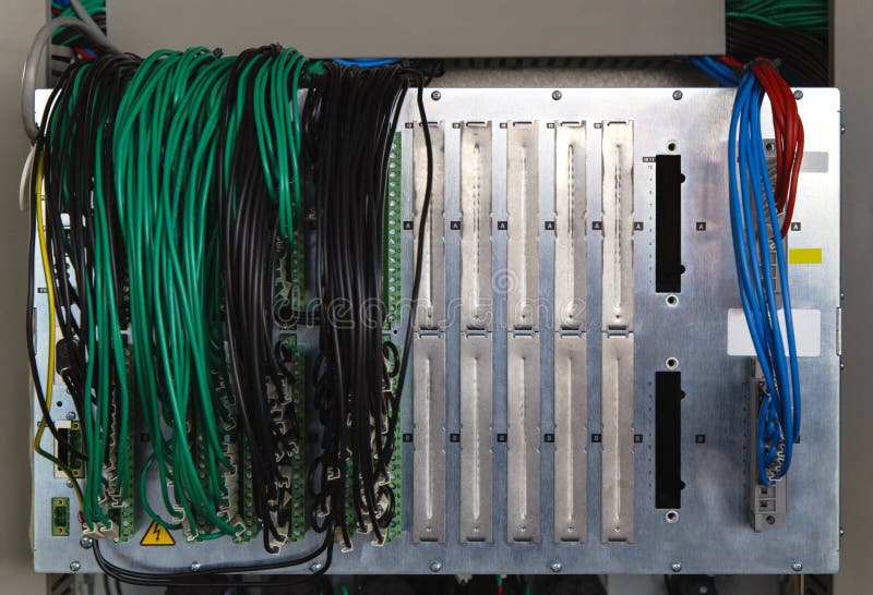 Relay Protection Device with Terminals and Wires Stock Image - Image of ...