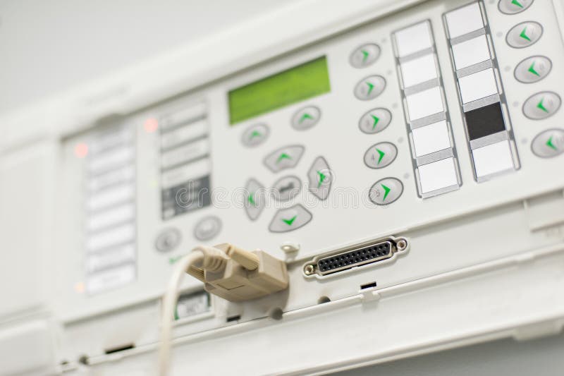 Relay Protection System. Bay Control Unit Stock Image - Image of field ...