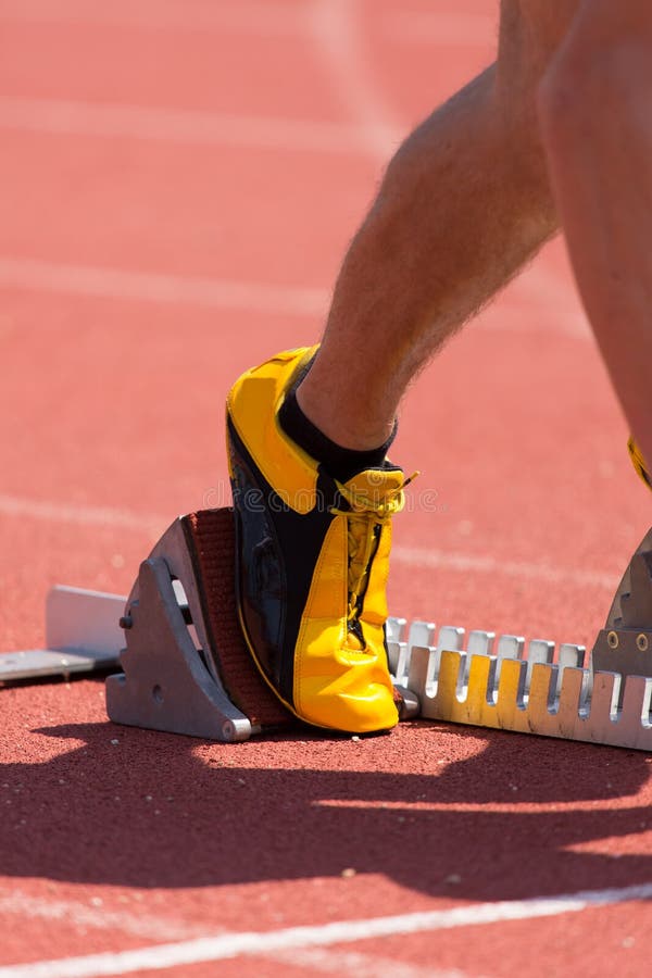 Athlete Ready To Start Relay Race Stock Photo - Image of copy, athlete ...