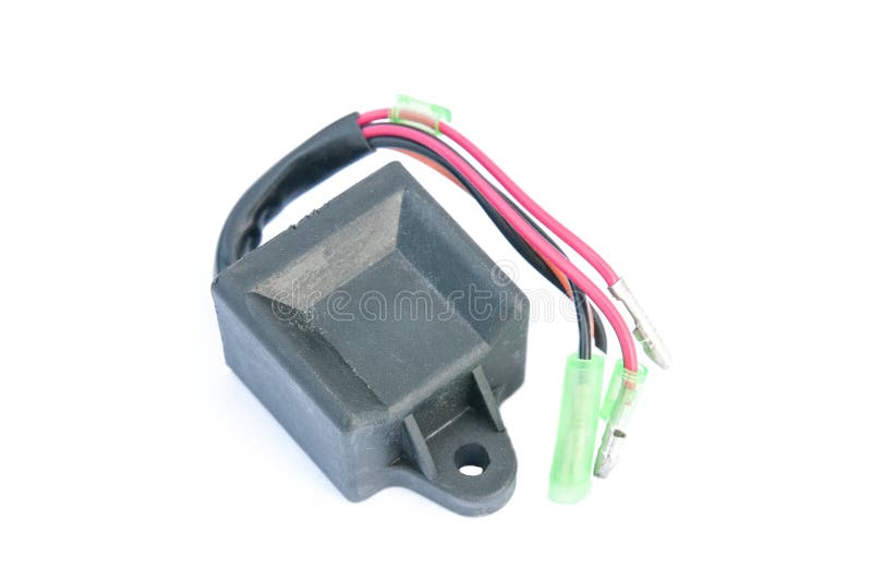 Relays on a White Background Stock Image - Image of engines, terminals ...