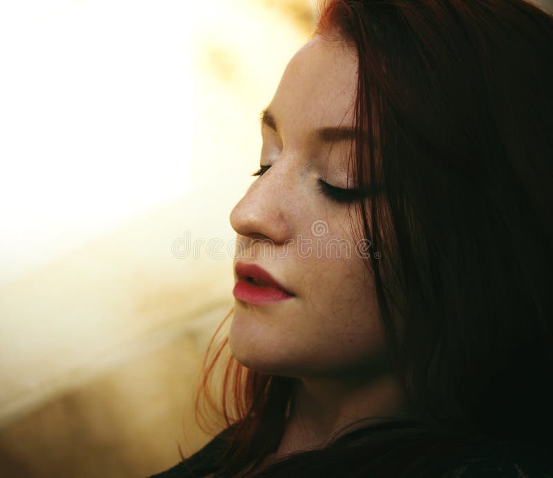 Release stock photo. Image of people, redhead, chill - 48332710
