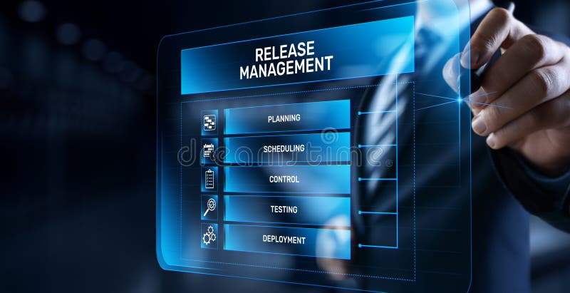 Release Management Software Development and Testing Concept. Stock ...