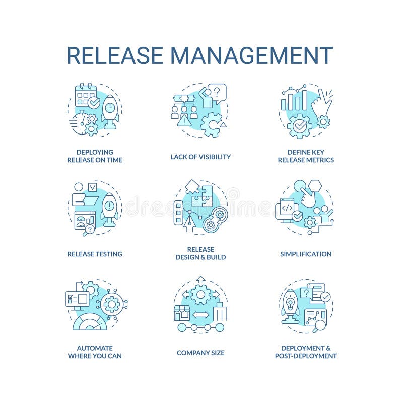 Release Management Strategy Rectangle Infographic Template Stock Vector ...