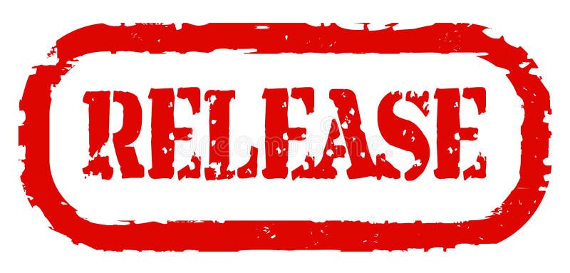 Release Red Ink Rubber Stamp Stock Vector - Illustration of prison ...