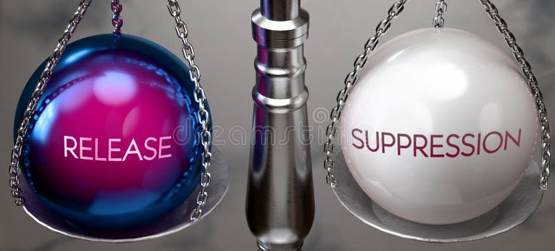 Release or Suppression - Weighing Two Choices, Available Options Stock ...