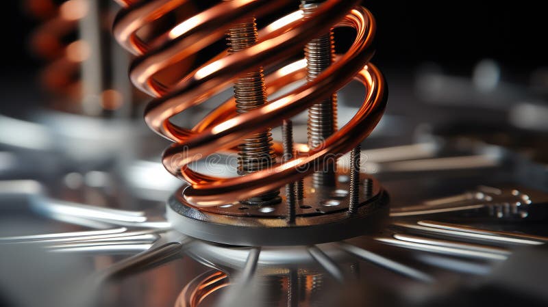 Release wire spring stock illustration. Illustration of hardware ...