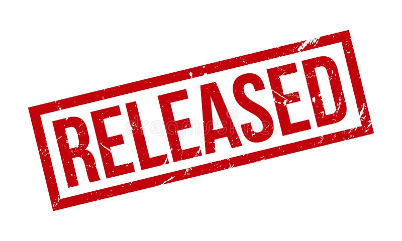 Released Rubber Stamp. Red Released Rubber Grunge Stamp Seal Vector ...
