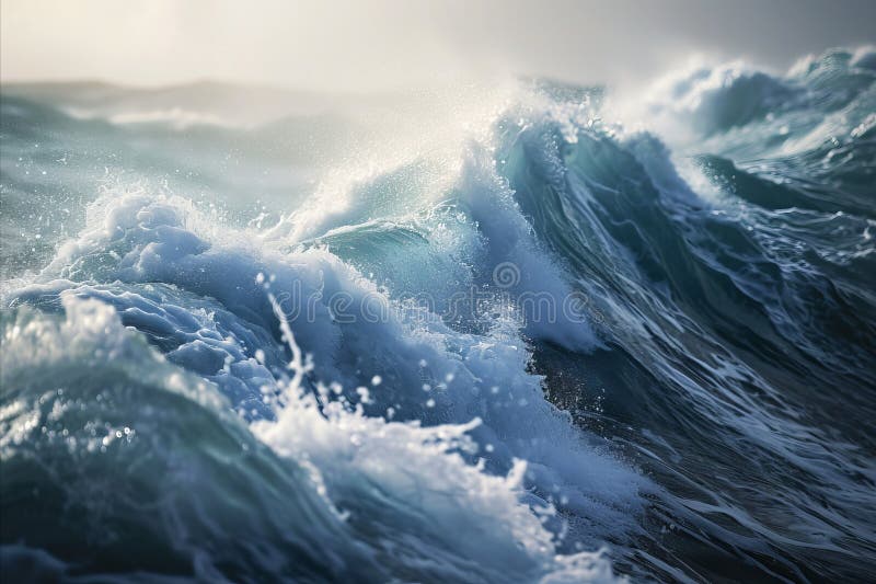 The Relentless Force of the Sea is Rendered in Exquisite Detail, Each ...