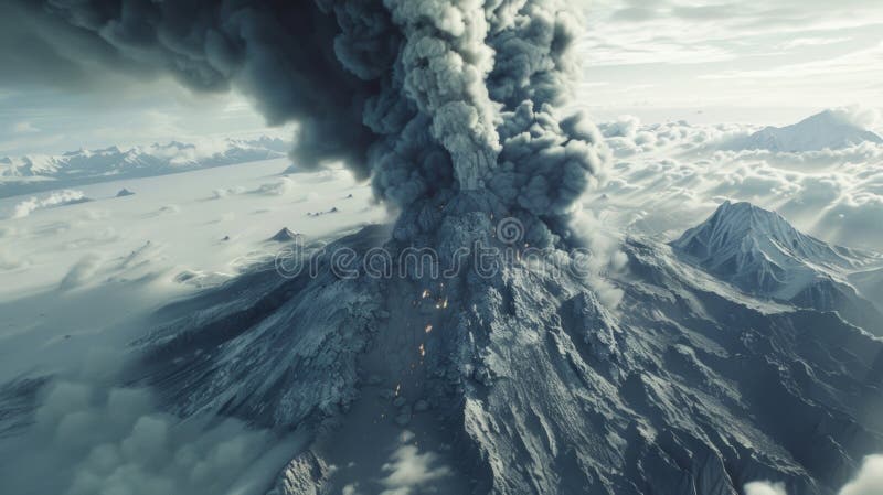 The Relentless Force of a Volcanic Eruption Resulting in Miniature ...