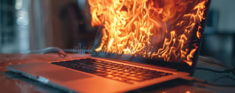 Laptop Aflame Stock Illustrations – 2 Laptop Aflame Stock Illustrations ...