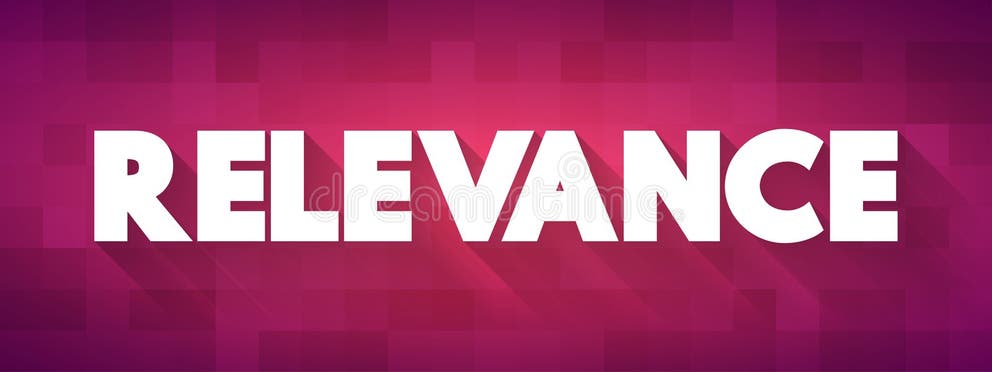 Relevance Text Quote, Concept Background Stock Illustration ...