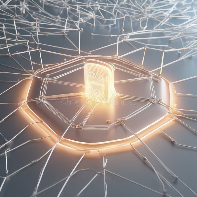 Relevant Visual Metaphor for Cybersecurity, a Digital Shield Protecting ...