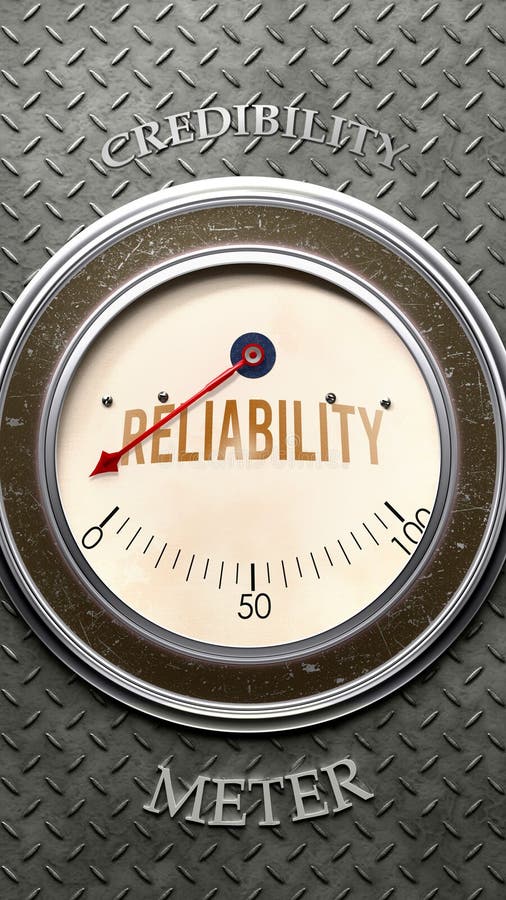 Reliability and Credibility that is Hitting a Full Scale, Showing a ...