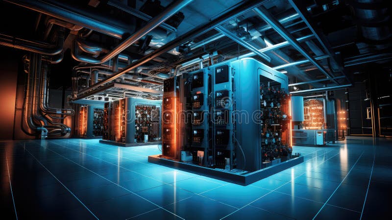 Reliability Data Center Generator Stock Illustration - Illustration of ...