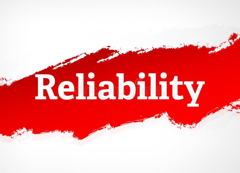 Reliability Red Brush Abstract Background Illustration Stock ...