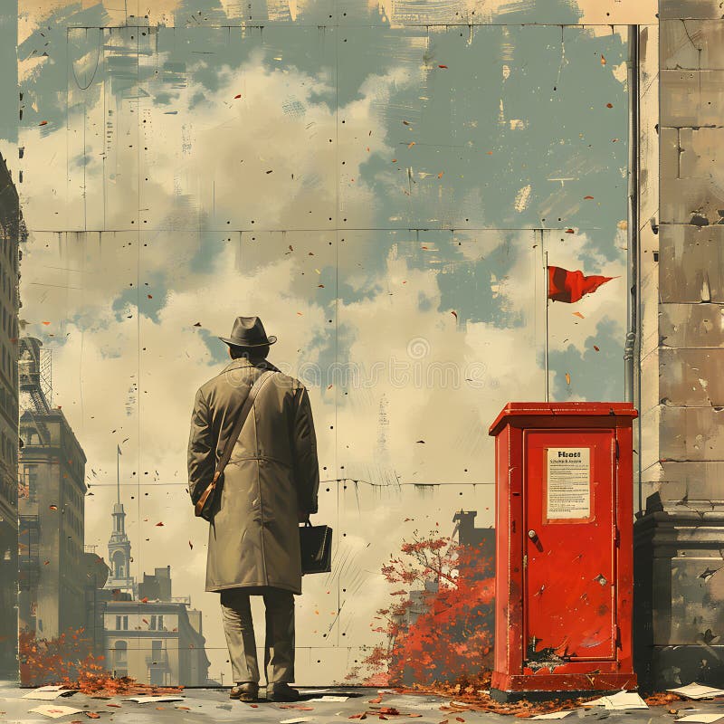 Reliable Delivery: a Postman S Day at Work Stock Illustration ...