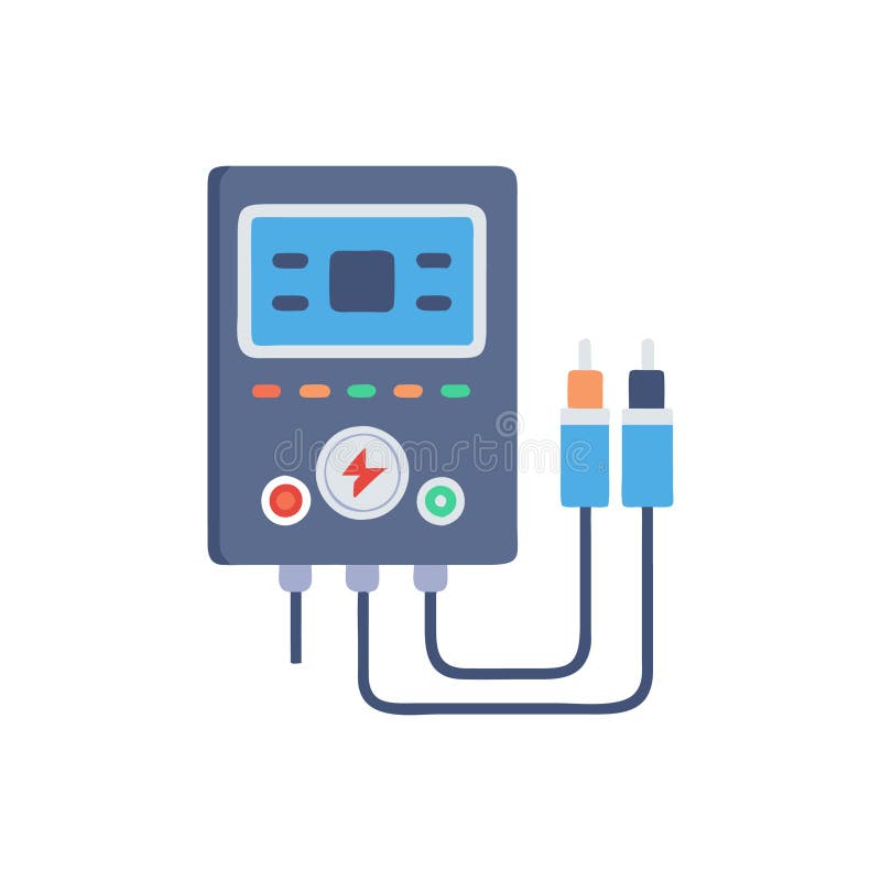 Reliable Digital Power Meter Icon for Efficiency Stock Illustration ...