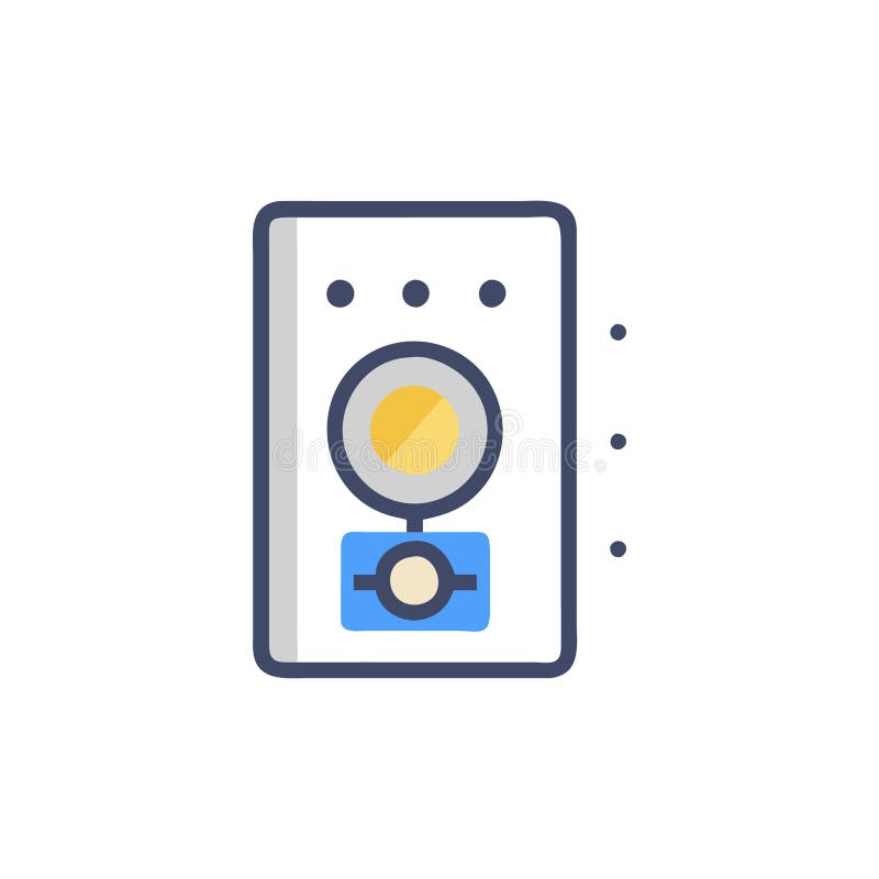 Reliable Dimmer Light Controller Icon for Homes Stock Photo ...
