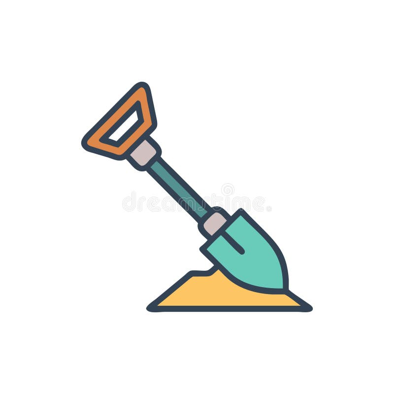 Reliable Excavation Tool Icon Design Stock Illustration - Illustration ...