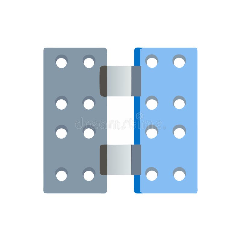 Reliable Gate Hinge for Enhanced Security Stock Illustration - Illustration of practicality ...