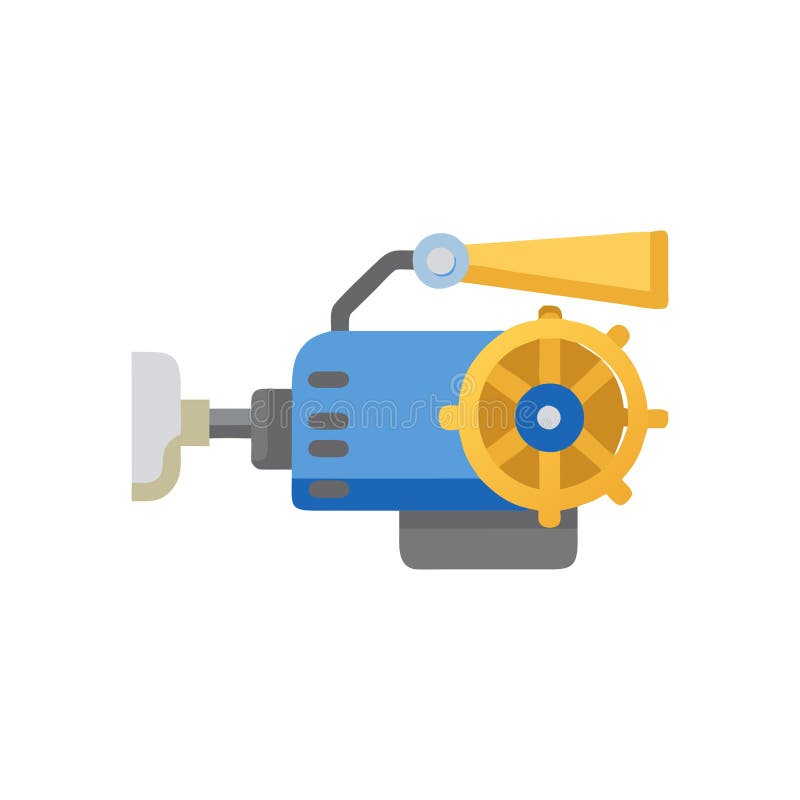 Reliable Hand Crank Generator Icon for Safety Stock Illustration ...