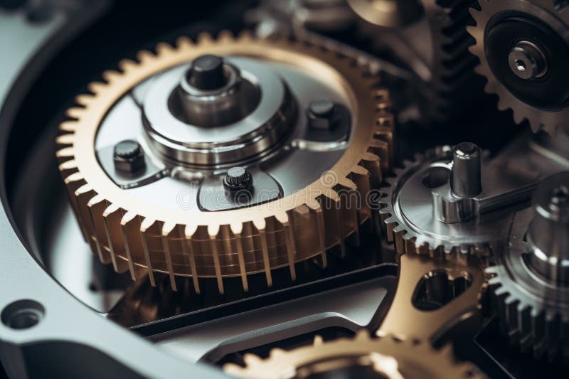 Reliable Industrial Mechanical Gears Macro Cogs Inside Clock in Motion ...